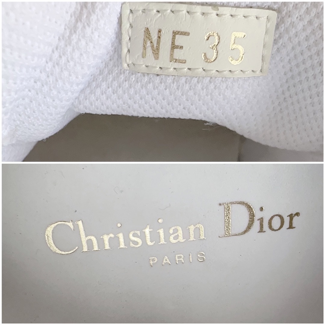 Christian Dior - DIOR ID ローカット ロゴ入り 白 スニーカー Christian Dior - DIOR ID ローカット ロゴ入り 白 スニーカー