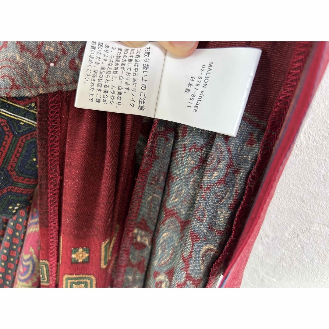 Malion vintage リメイクワンピース Malion vintage リメイクワンピース