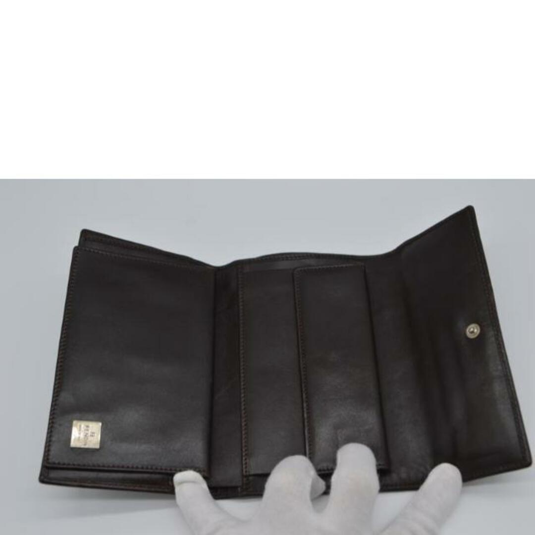 FENDI フェンディ/ズッカラインミディアムコンパクトレザー財布 FENDI フェンディ/ズッカラインミディアムコンパクトレザー財布