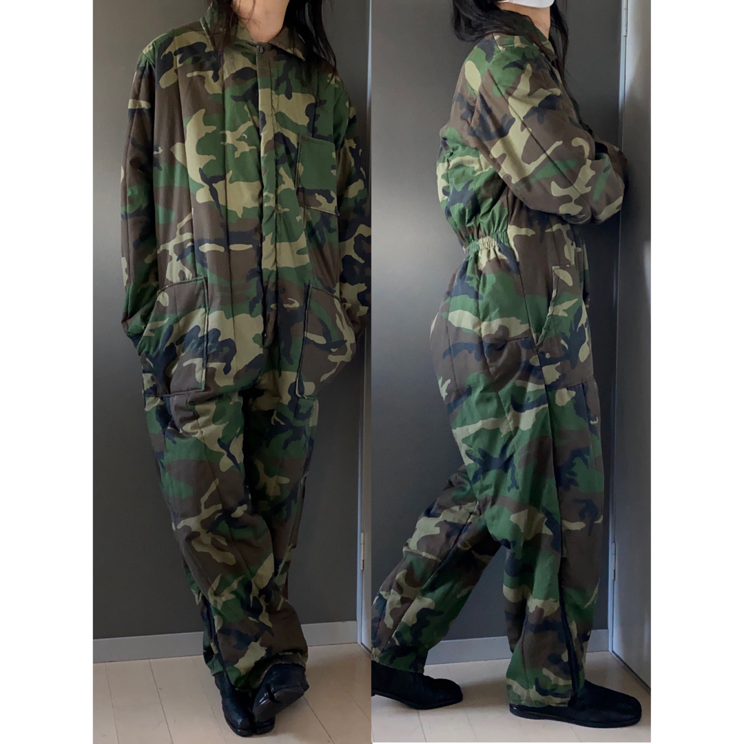 古着 ビンテージ 70s 迷彩 ミリタリー 軍 ワーク 繋ぎ つなぎ 古着 ビンテージ 70s 迷彩 ミリタリー 軍 ワーク 繋ぎ つなぎ
