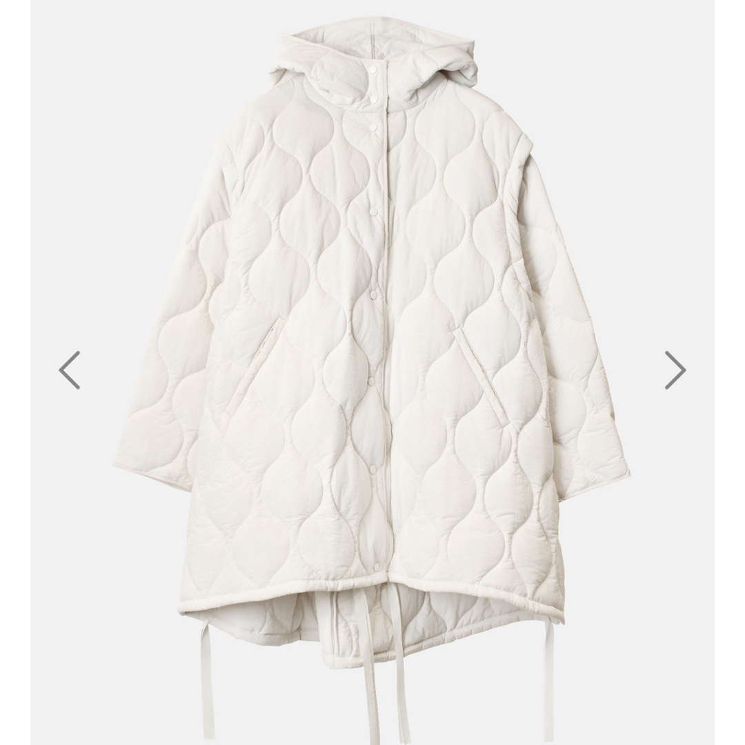 LE CIEL BLEU 2way Padded Cocoon Coat コート ジャケット/アウター LE CIEL BLEU 2way Padded Cocoon Coat コート ジャケット/アウター