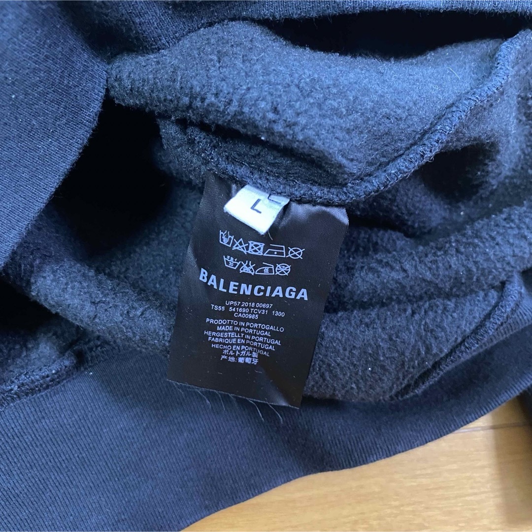 BALENCIAGA - バレンシアガ パーカー 人気商品!サイズL 美品 BALENCIAGA - バレンシアガ パーカー 人気商品!サイズL 美品