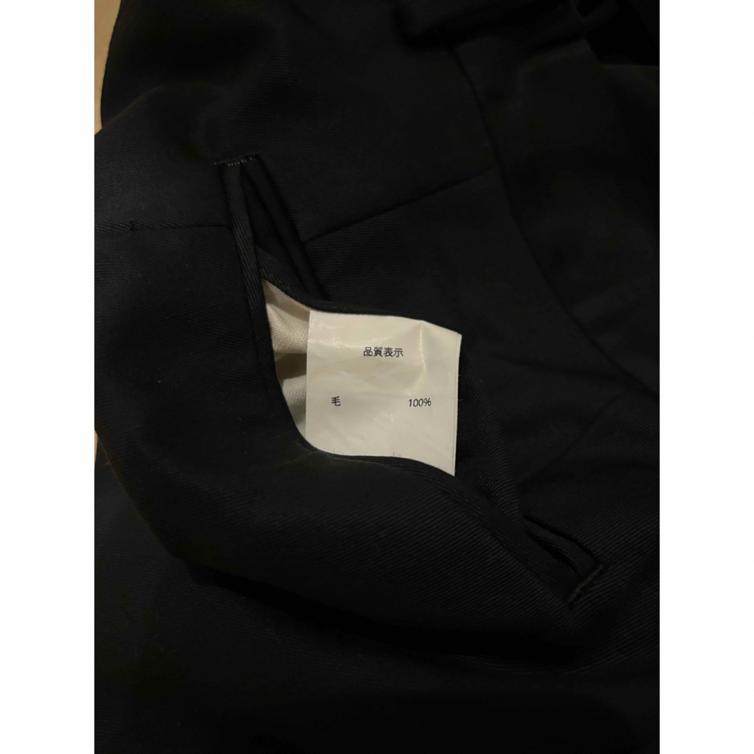 NEAT wool gabardine WIDE 44 BLACK NEAT wool gabardine WIDE 44 BLACK