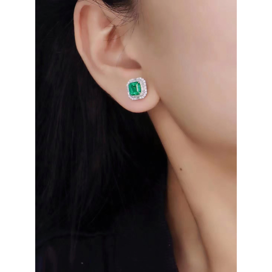 天然 エメラルド ダイヤ ピアス2.28ct k18 ¥の通販 by Rui|ラクマ 天然 エメラルド ダイヤ ピアス2.28ct k18 ¥の通販 by Rui|ラクマ
