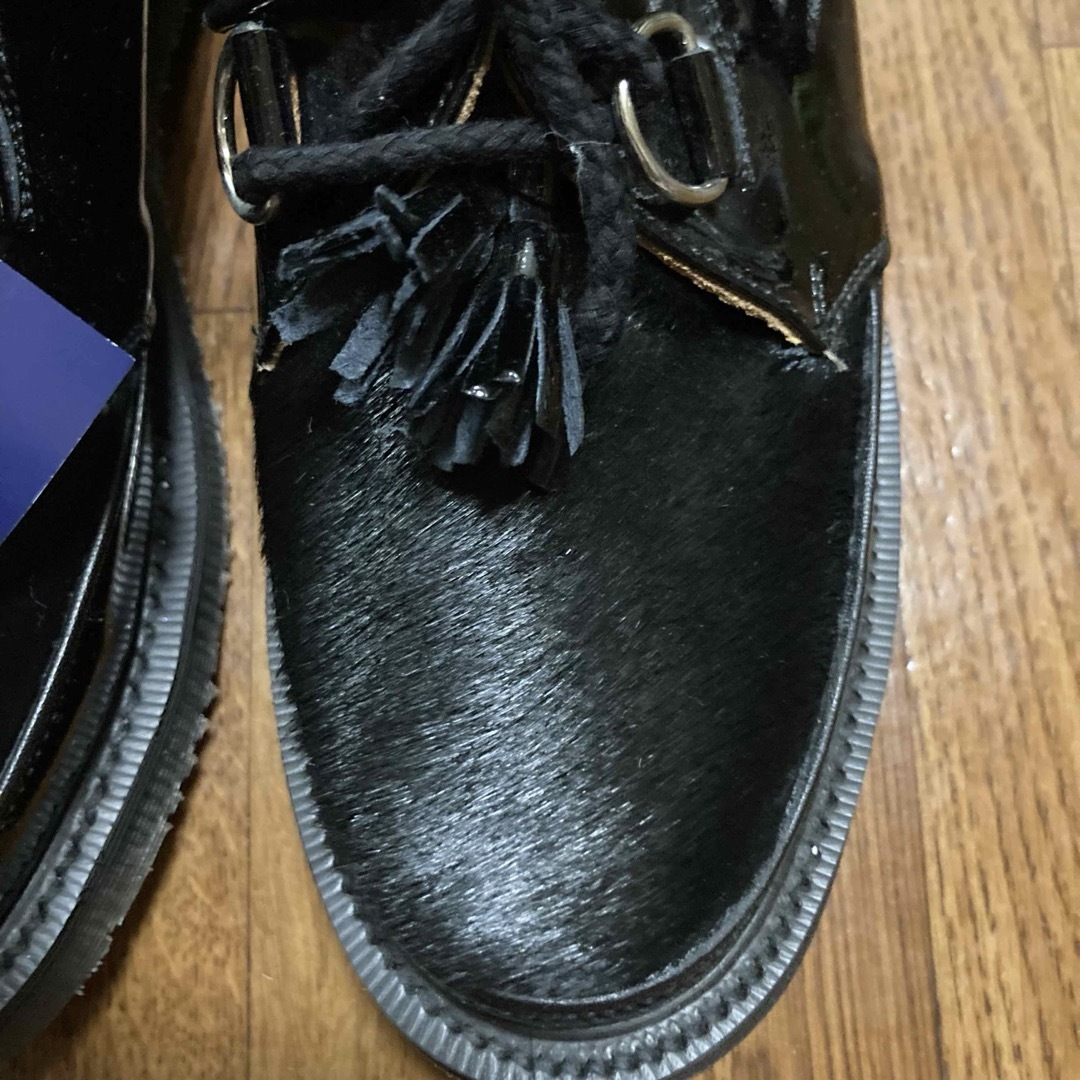 GEORGE COX - george cox ハラコ ラバーソール SIZE6 ブラック GEORGE COX - george cox ハラコ ラバーソール SIZE6 ブラック