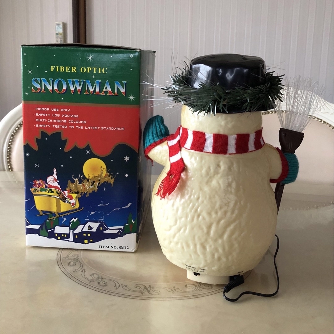 クリスマス🎄置物 ライティングスノーマン⛄️&オーナメント クリスマス🎄置物 ライティングスノーマン⛄️&オーナメント