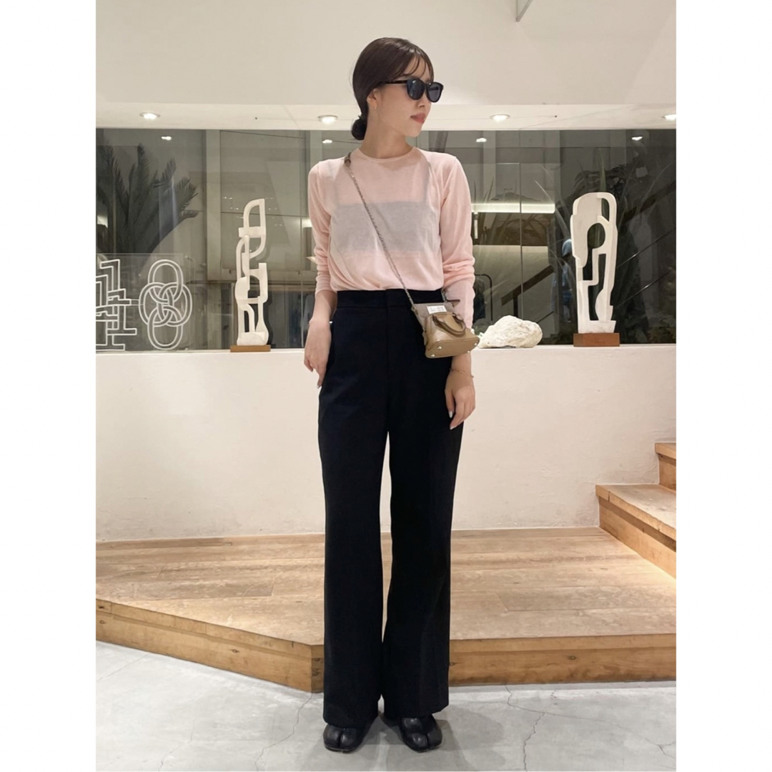 plage2023AW☆beautifulスラックス黒34☆プラージュ カジュアル plage2023AW☆beautifulスラックス黒34☆プラージュ カジュアル