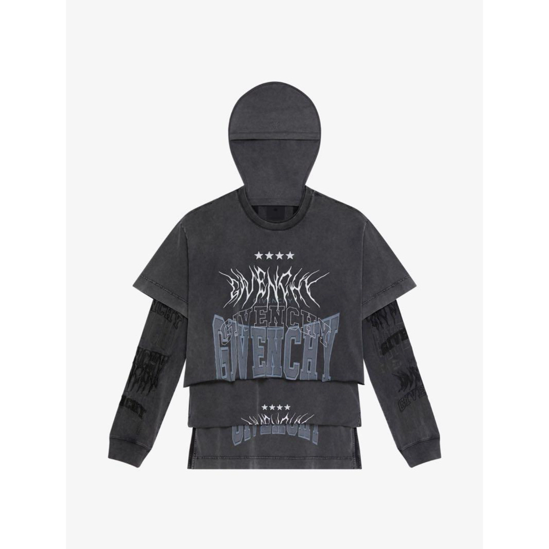 GIVENCHY - 22AW GIVENCHY オーバーラップエフェクト刺繍tシャツ GIVENCHY - 22AW GIVENCHY オーバーラップエフェクト刺繍tシャツ