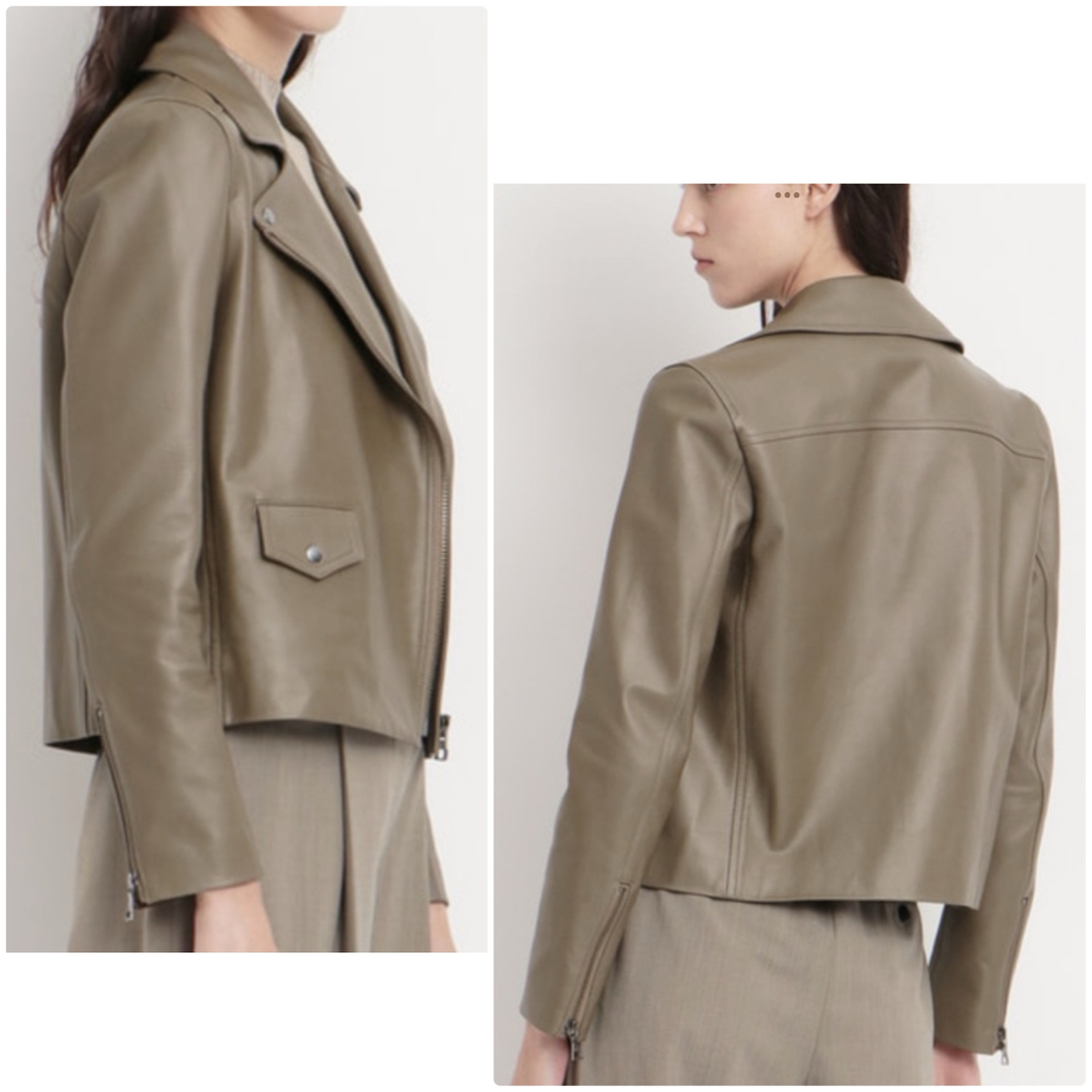 Theory - 新品 22AW theory 羊革ライダースジャケット ダーク Theory - 新品 22AW theory 羊革ライダースジャケット ダーク
