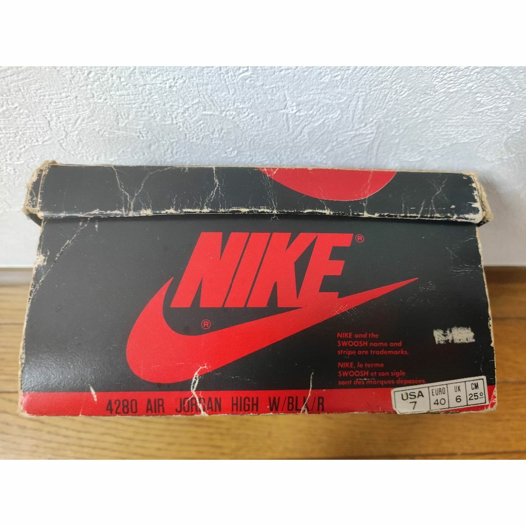 NIKE - 85年製AIR JORDAN1オリジナルCHICAGOairjordan1 ogの通販 NIKE - 85年製AIR JORDAN1オリジナルCHICAGOairjordan1 ogの通販