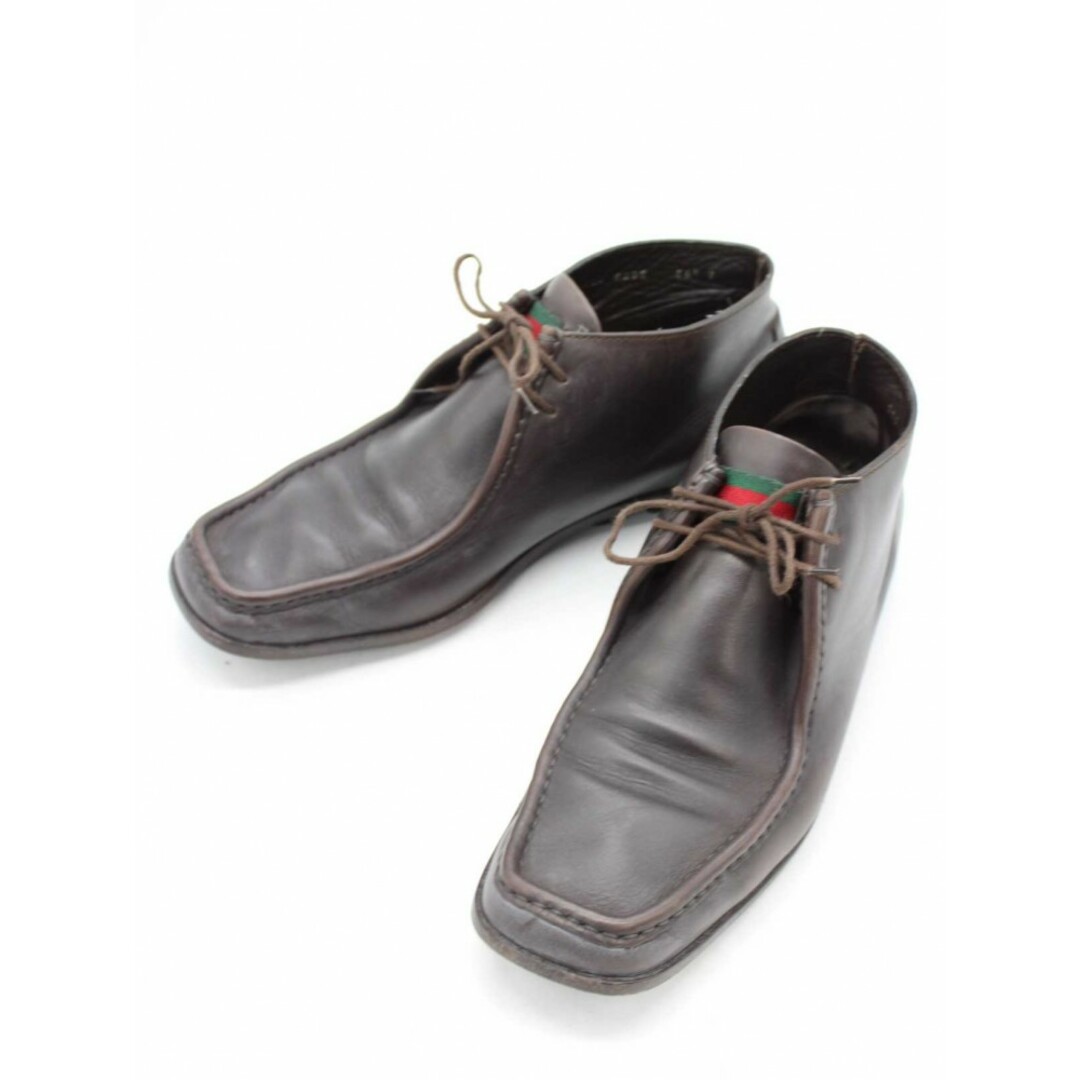 ◇GUCCI/グッチ◇レザーショートブーツ/1140208/シューズ/レース ◇GUCCI/グッチ◇レザーショートブーツ/1140208/シューズ/レース