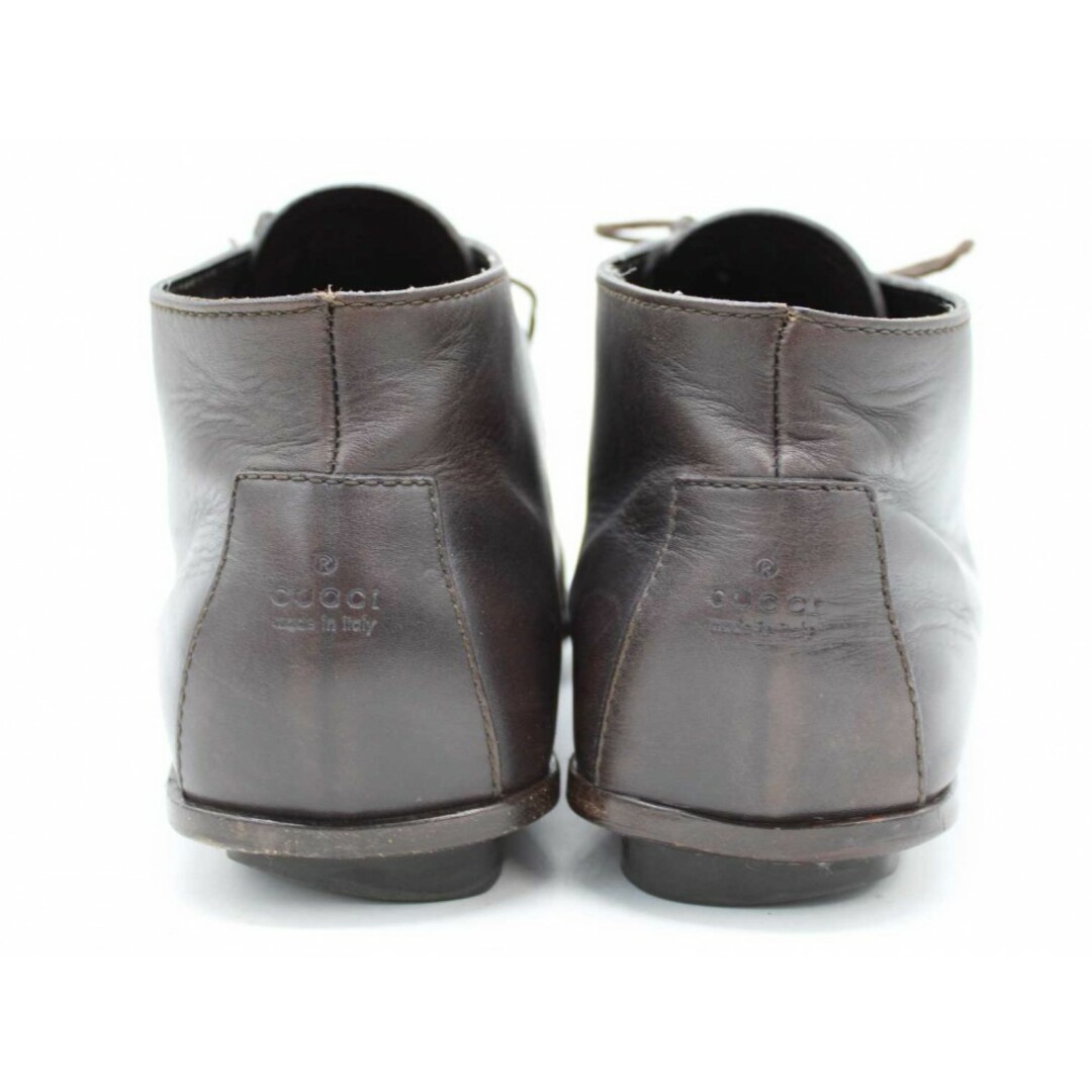 ◇GUCCI/グッチ◇レザーショートブーツ/1140208/シューズ/レース ◇GUCCI/グッチ◇レザーショートブーツ/1140208/シューズ/レース