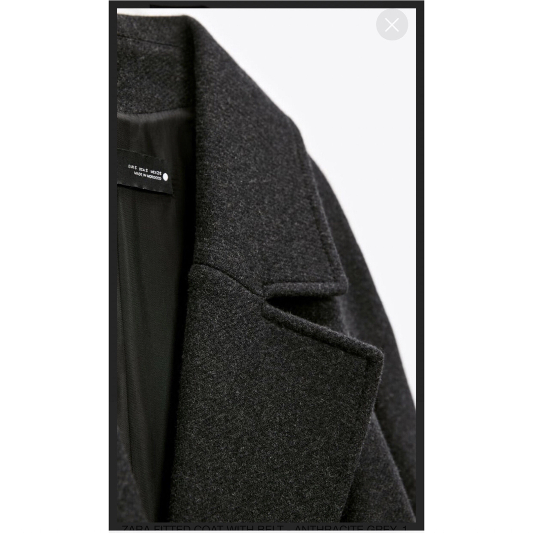 ZARA - 新品✴︎ザラ ロングプレミアムウールブレンドコートの ZARA - 新品✴︎ザラ ロングプレミアムウールブレンドコートの