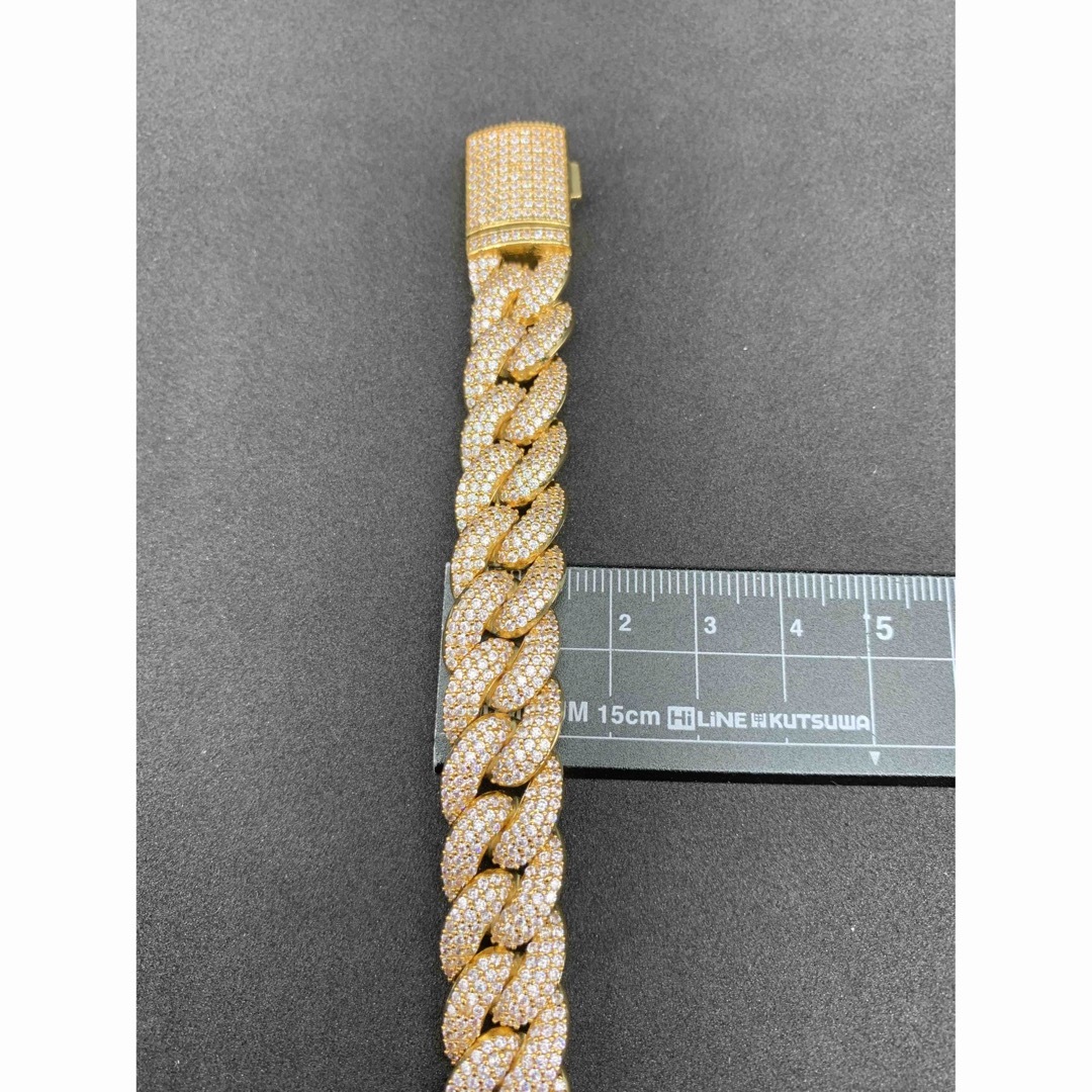 高品質【18インチ】14㎜ パヴェ留 マイアミ ネックレス 高品質【18インチ】14㎜ パヴェ留 マイアミ ネックレス