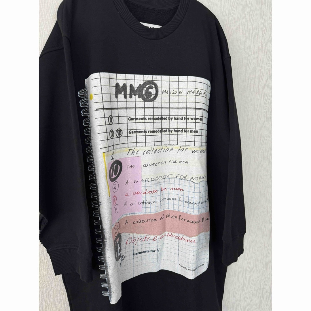 新品】MM6MaisonMargiela プリント スウェット ワンピース 新品】MM6MaisonMargiela プリント スウェット ワンピース