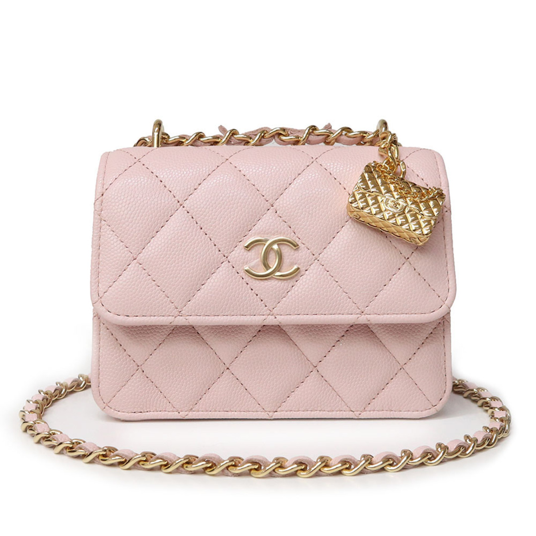 CHANEL - シャネル マトラッセ ミニ Wチェーン 2WAY ショルダー CHANEL - シャネル マトラッセ ミニ Wチェーン 2WAY ショルダー