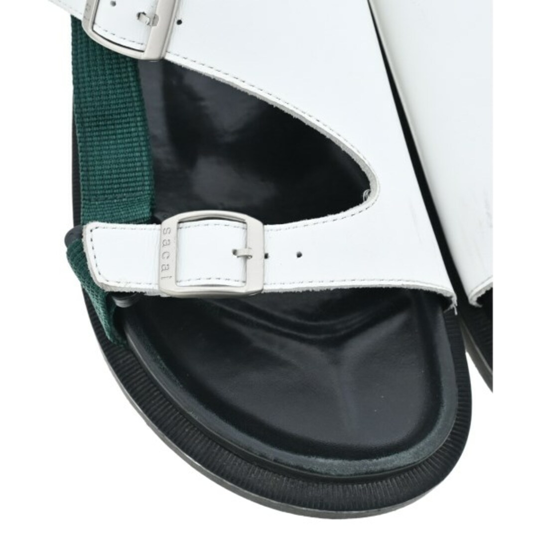sacai サカイ サンダル EU39(25.5cm位) 白x緑x黒 【古着】 sacai サカイ サンダル EU39(25.5cm位) 白x緑x黒 【古着】