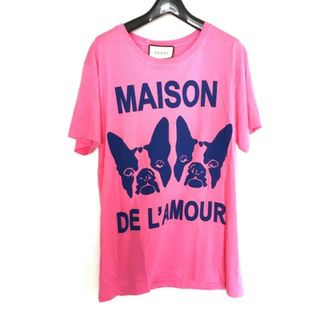 GUCCI(Tシャツ(半袖/袖なし) ・ ピンク/桃色系)のフリマ GUCCI(Tシャツ(半袖/袖なし) ・ ピンク/桃色系)のフリマ