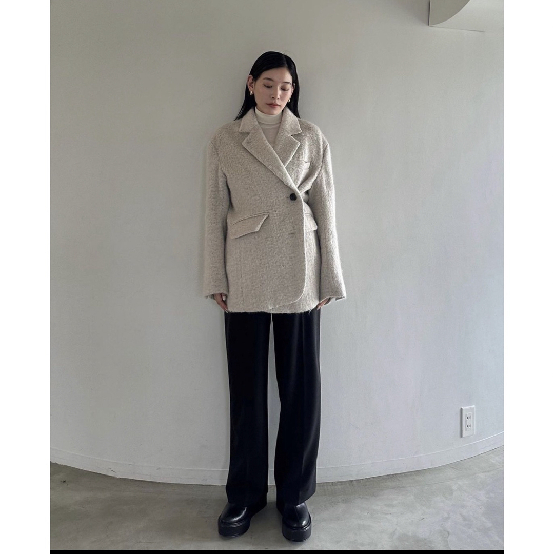 CLANE - CLANE MIX SHAGGY OVER TAILORED JACKETの通販 by お CLANE - CLANE MIX SHAGGY OVER TAILORED JACKETの通販 by お