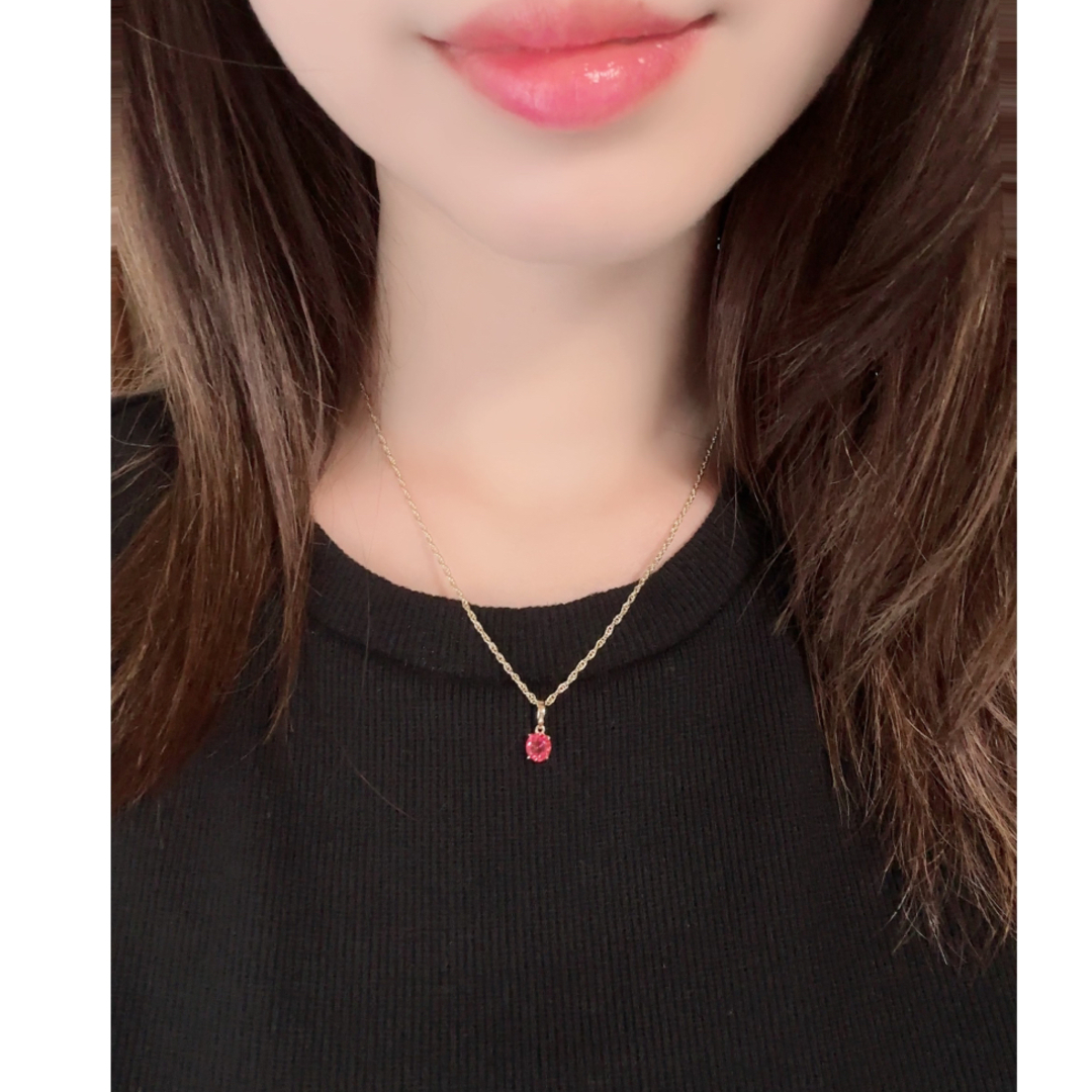 18K 天然 トパーズ ネックレス イエロー ゴールド 18金 18K 天然 トパーズ ネックレス イエロー ゴールド 18金