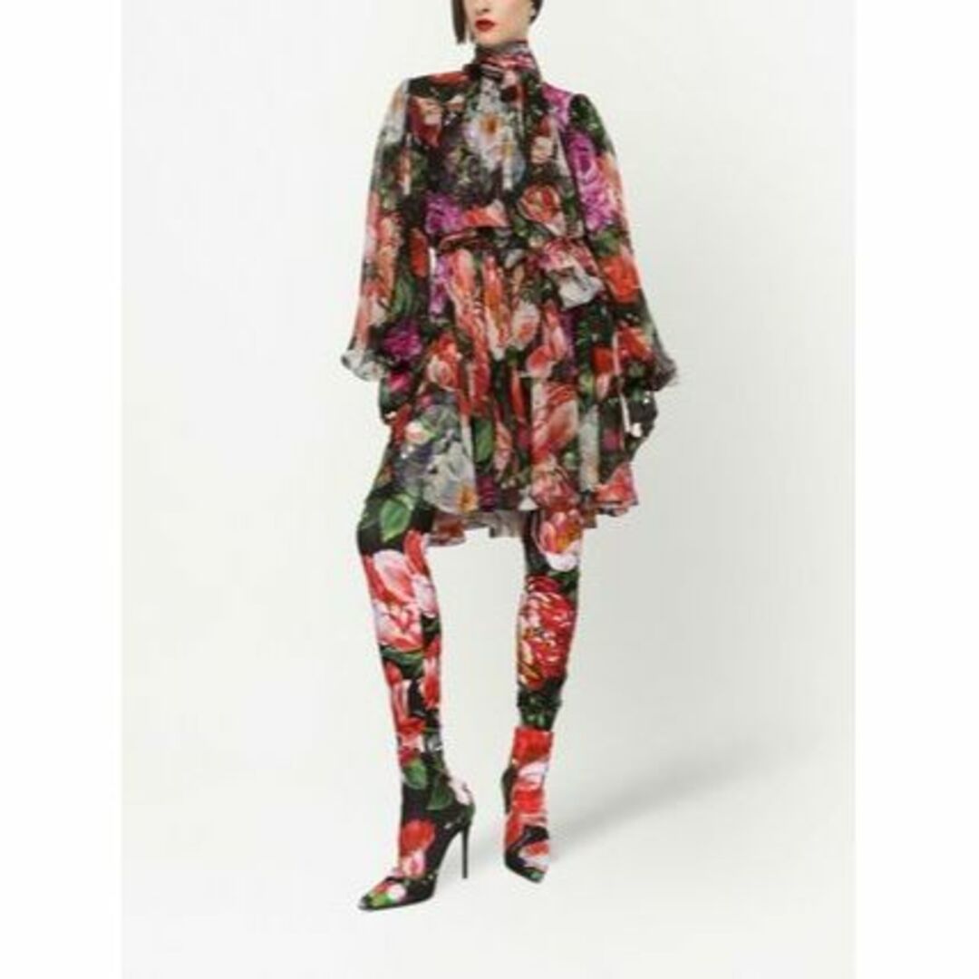 DOLCE&GABBANA - 【DOLCE&GABBANA】フローラル シルクシフォン DOLCE&GABBANA - 【DOLCE&GABBANA】フローラル シルクシフォン