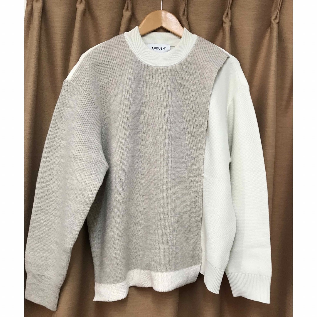 AMBUSH (アンブッシュ) OVERLAP CREWNECK KNIT 2 AMBUSH (アンブッシュ) OVERLAP CREWNECK KNIT 2
