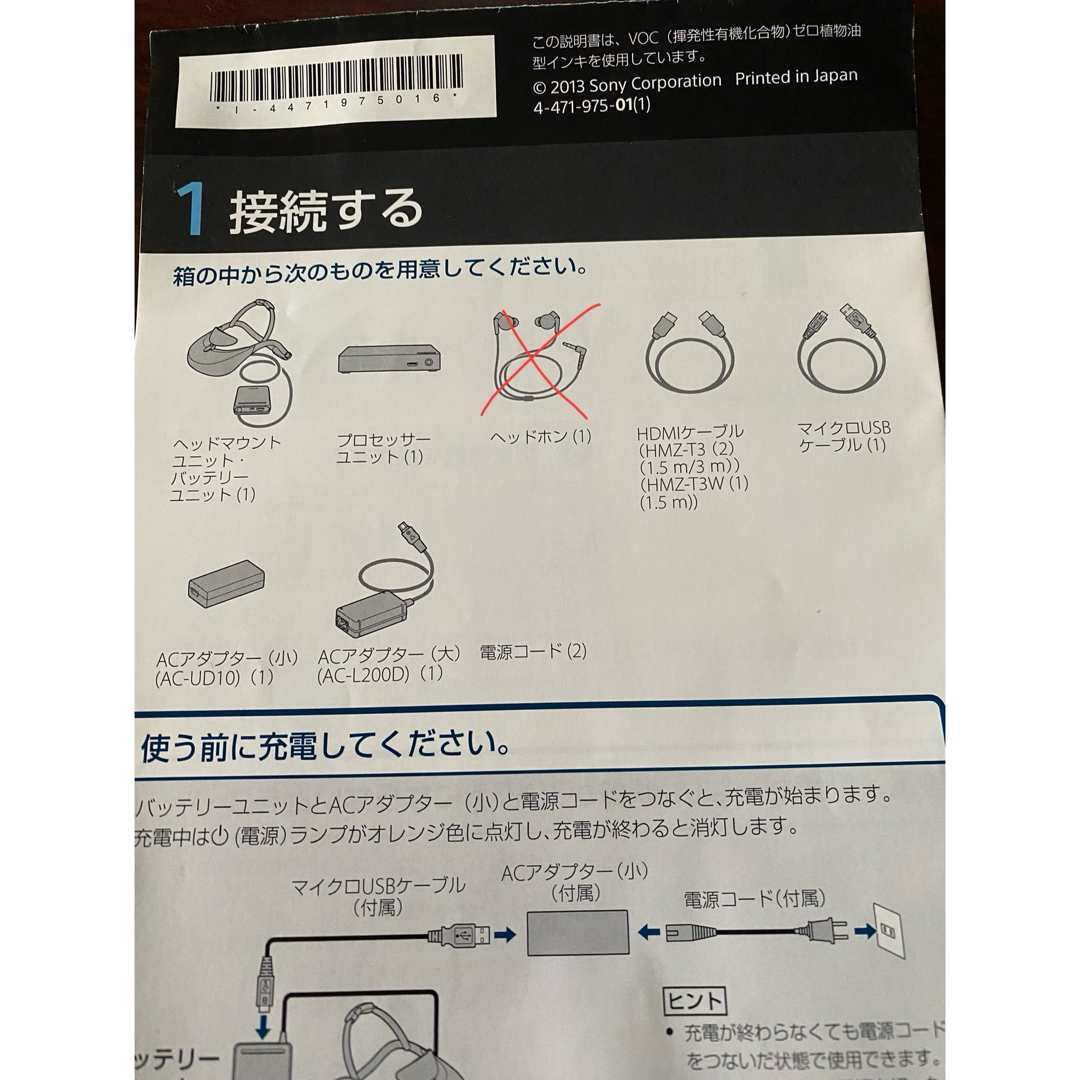 SONY ヘッドマウントディスプレーHMZ-T3W SONY ヘッドマウントディスプレーHMZ-T3W
