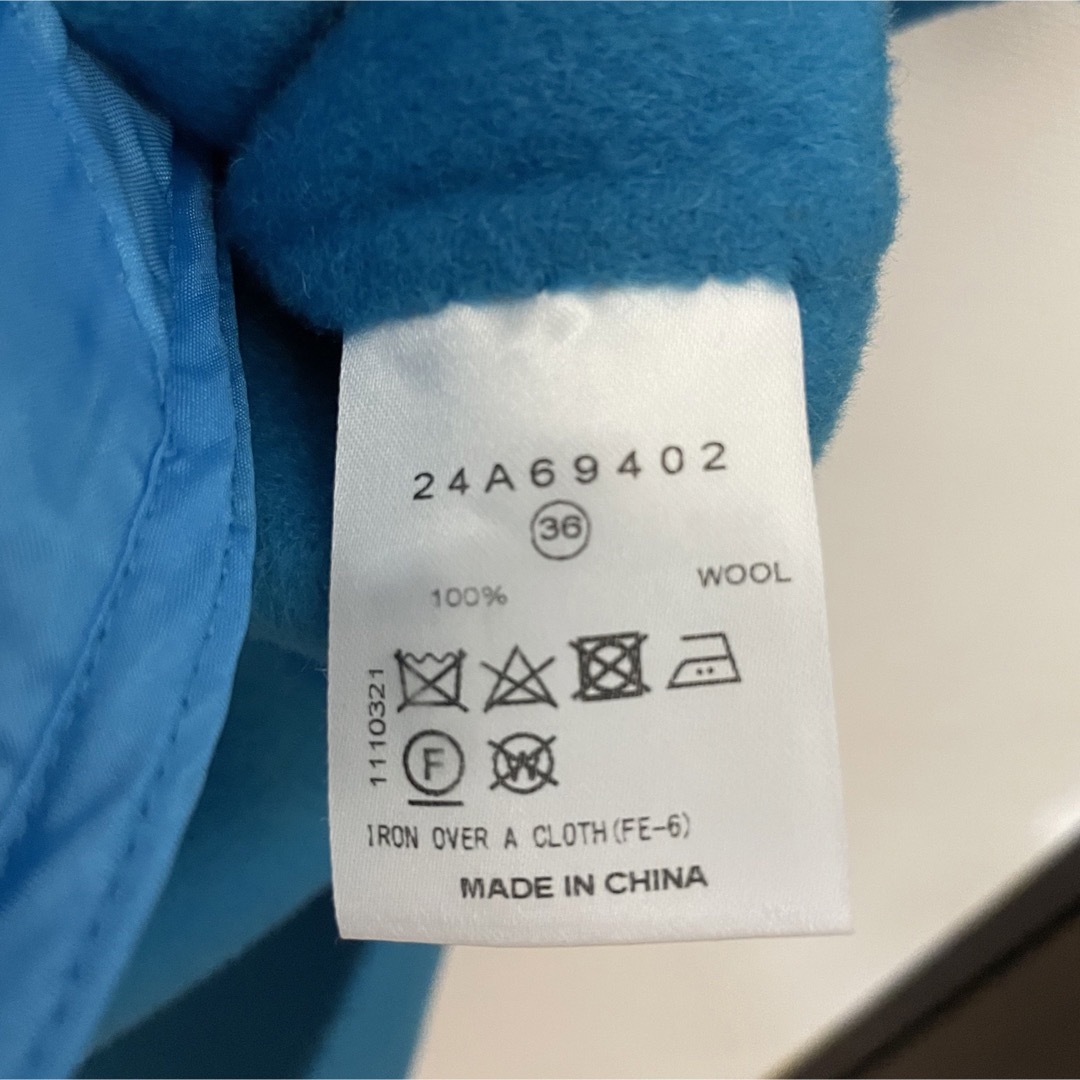 LE CIEL BLEU - ルシェルブルー Hooded Over Coat 青 の通販 by LE CIEL BLEU - ルシェルブルー Hooded Over Coat 青 の通販 by