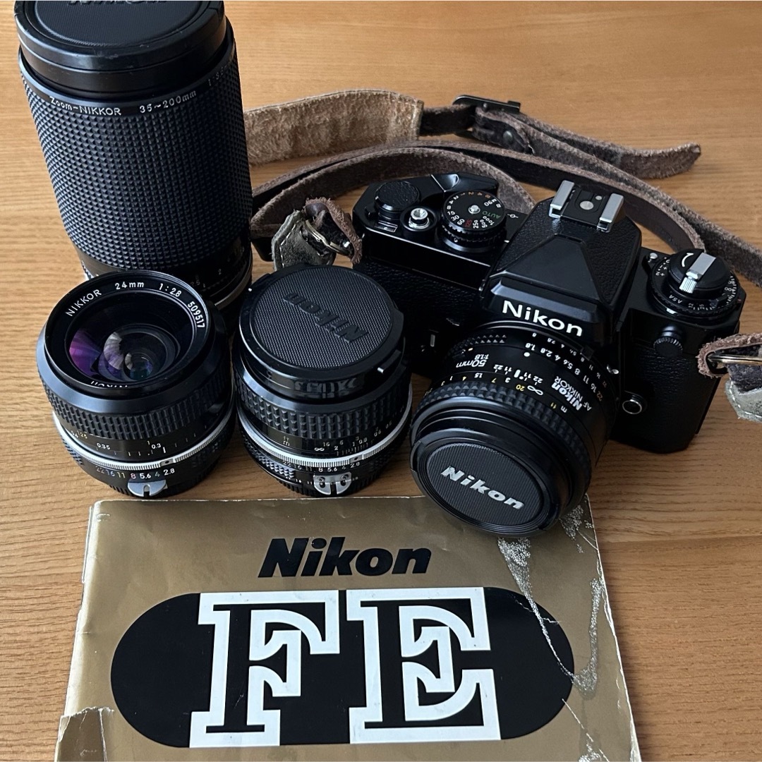 Nikon FE フィルムカメラ レンズ4本セット Nikon FE フィルムカメラ レンズ4本セット