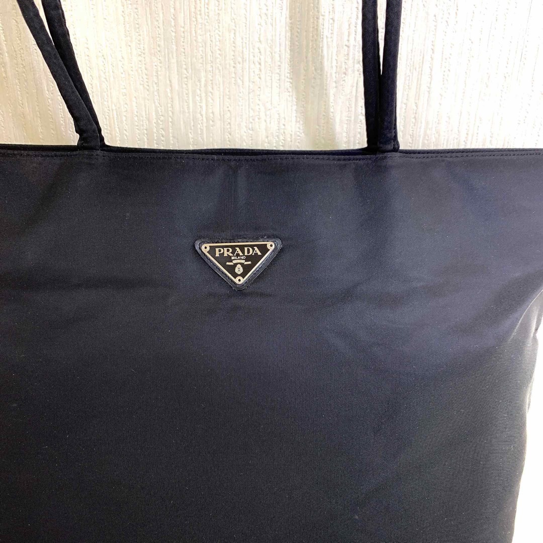 PRADA - 極美品 PRADA ナイロン トートバッグ BLACK 新品同様 の PRADA - 極美品 PRADA ナイロン トートバッグ BLACK 新品同様 の