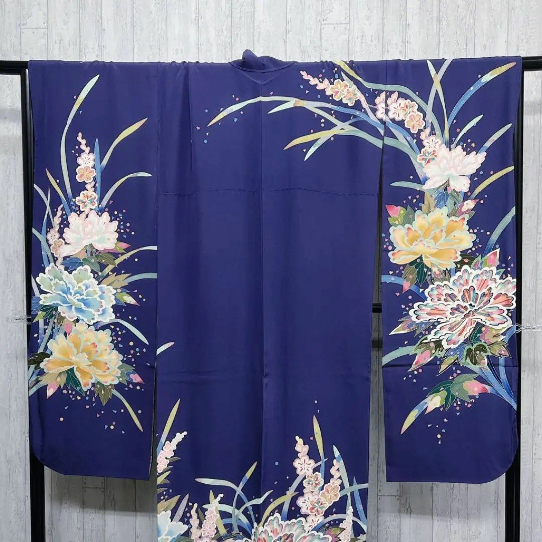 逸品】 京加賀友禅作家 松本健一作 紫色の振袖 晴れ着 成人式 逸品】 京加賀友禅作家 松本健一作 紫色の振袖 晴れ着 成人式
