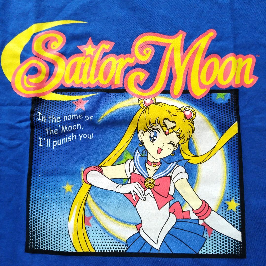 セーラームーン Tシャツ XLサイズ 青 アニメTシャツ 海外 セーラームーン Tシャツ XLサイズ 青 アニメTシャツ 海外