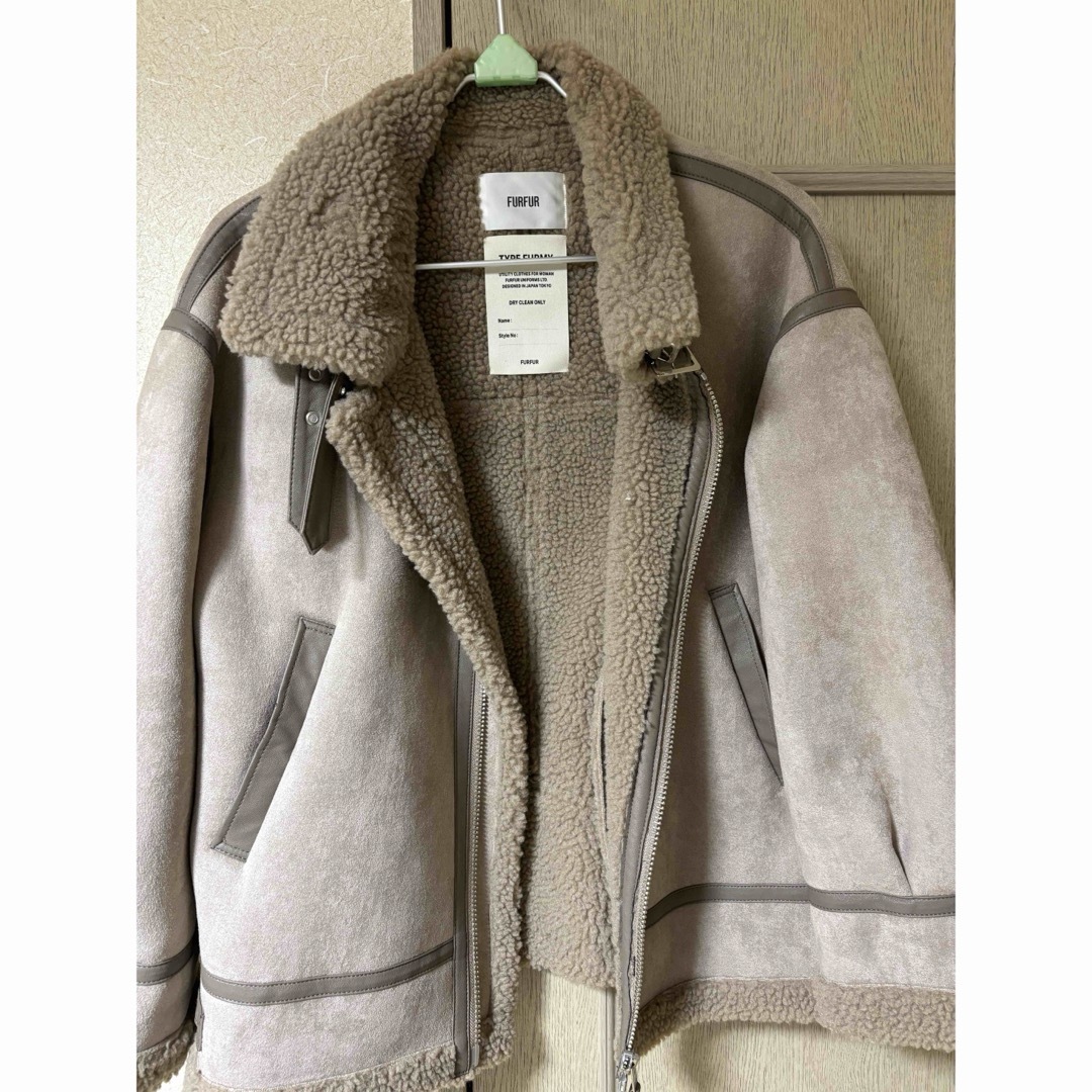 fur fur - FURFUR レザーライク ボンバージャケット フェイク fur fur - FURFUR レザーライク ボンバージャケット フェイク