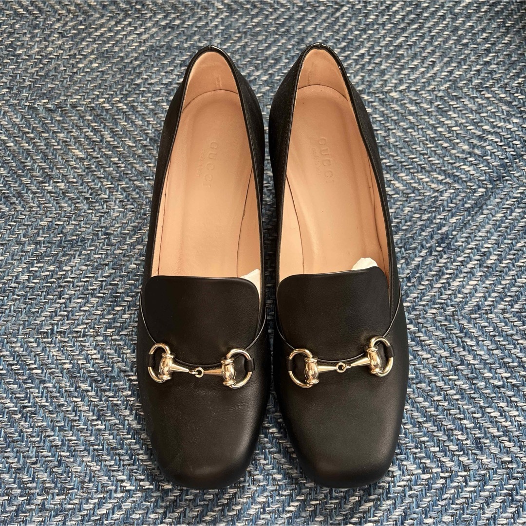 GUCCI - GUCCI ホースビット チャンキーヒール 37.5 BKの通販 by GUCCI - GUCCI ホースビット チャンキーヒール 37.5 BKの通販 by