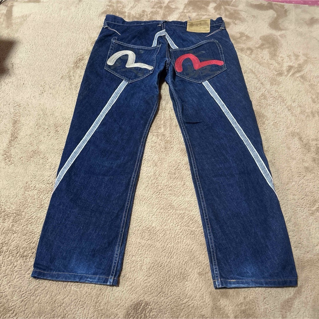 EVISU - 美品 エビス ジーンズ 戒 32インチ ウエスト88cmの通販 EVISU - 美品 エビス ジーンズ 戒 32インチ ウエスト88cmの通販