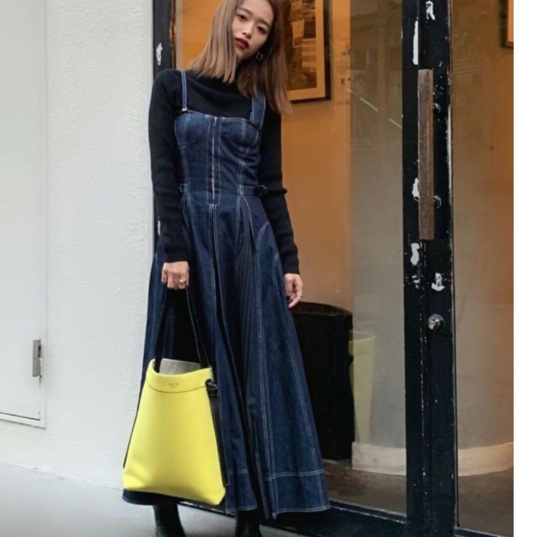 CASA FLINE - casa fline デニムワンピ―ス美品の通販 by rira CASA FLINE - casa fline デニムワンピ―ス美品の通販 by rira