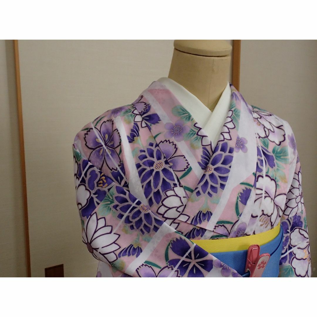 新品 卒業式 二尺袖着物 袴 3点セット 新品 卒業式 二尺袖着物 袴 3点セット