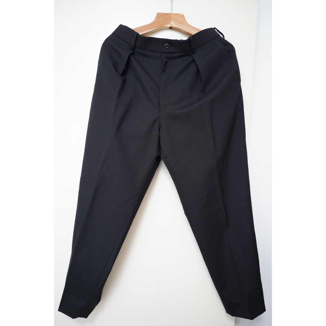 MARKAWARE / PEGTOP TROUSERS - BLACK サイズL スラックス MARKAWARE / PEGTOP TROUSERS - BLACK サイズL スラックス