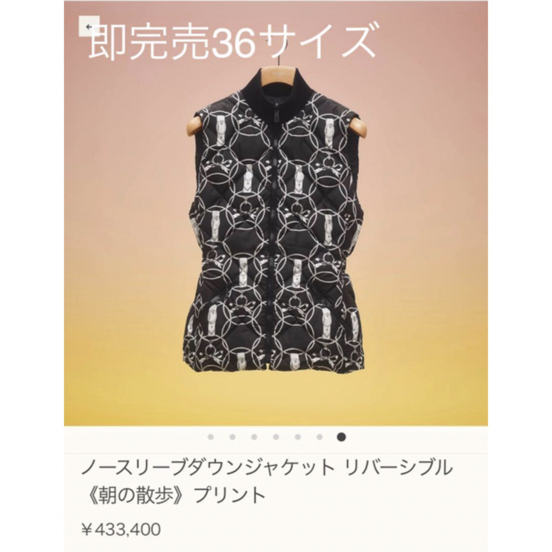 HERMES - 【新品未使用】 エルメス 秋冬ノースリーブダウン HERMES - 【新品未使用】 エルメス 秋冬ノースリーブダウン