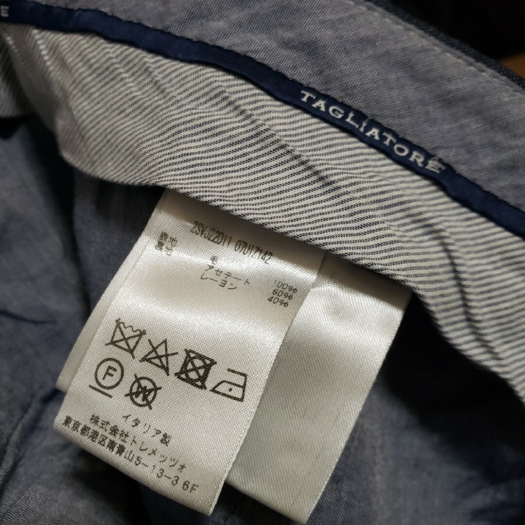 TAGLIATORE - 美品】TAGLIATOREタリアトーレ/SUPER120S/1 TAGLIATORE - 美品】TAGLIATOREタリアトーレ/SUPER120S/1