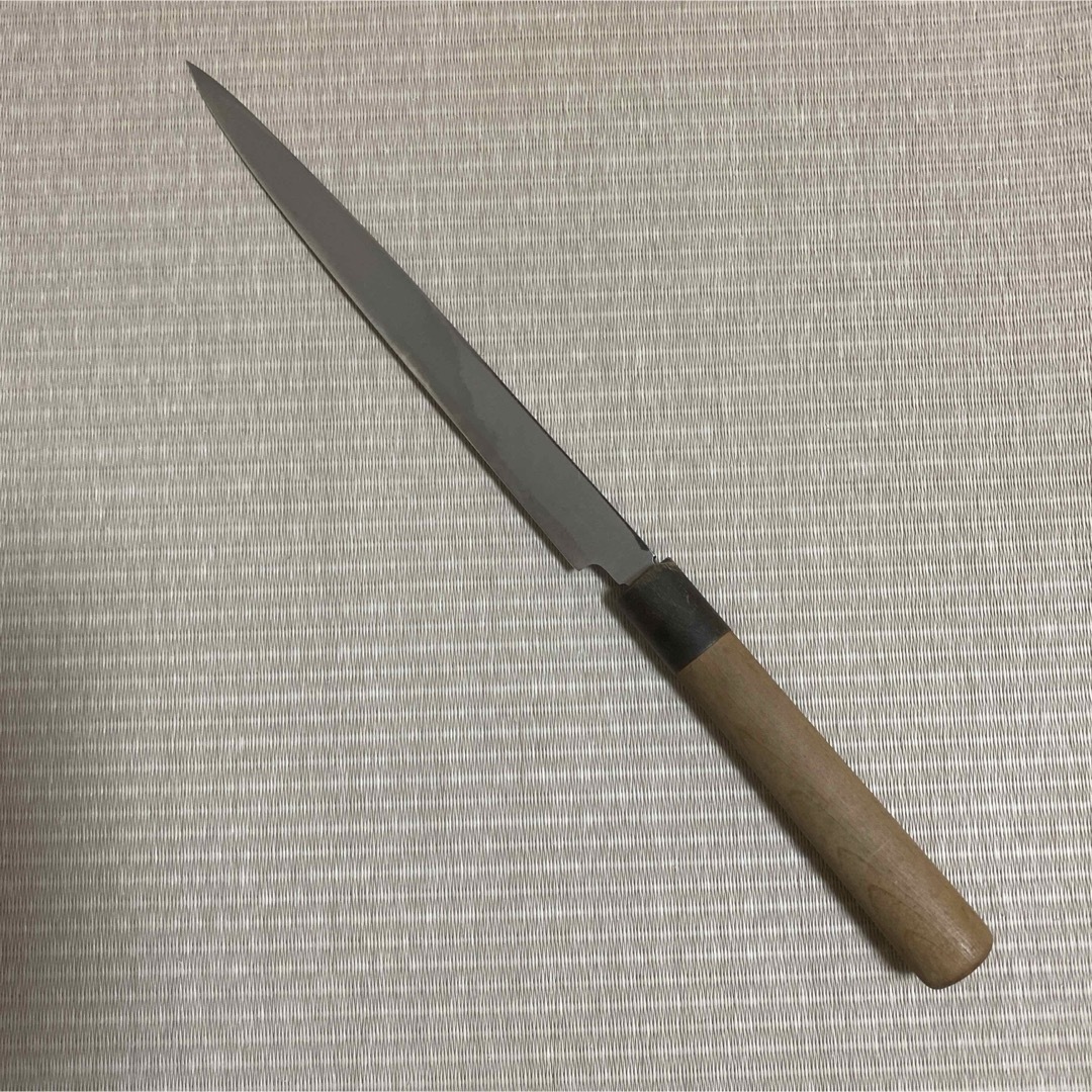 本焼 刃紋 柳刃 包丁 和包丁 白鋼 かね惣 水牛柄 刺身包丁 研ぎ済み 本焼 刃紋 柳刃 包丁 和包丁 白鋼 かね惣 水牛柄 刺身包丁 研ぎ済み