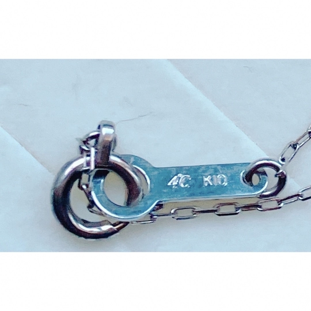 4℃ - k10 ホワイトゴールド アクアマリン しずく 雫 ドロップ 4℃ - k10 ホワイトゴールド アクアマリン しずく 雫 ドロップ