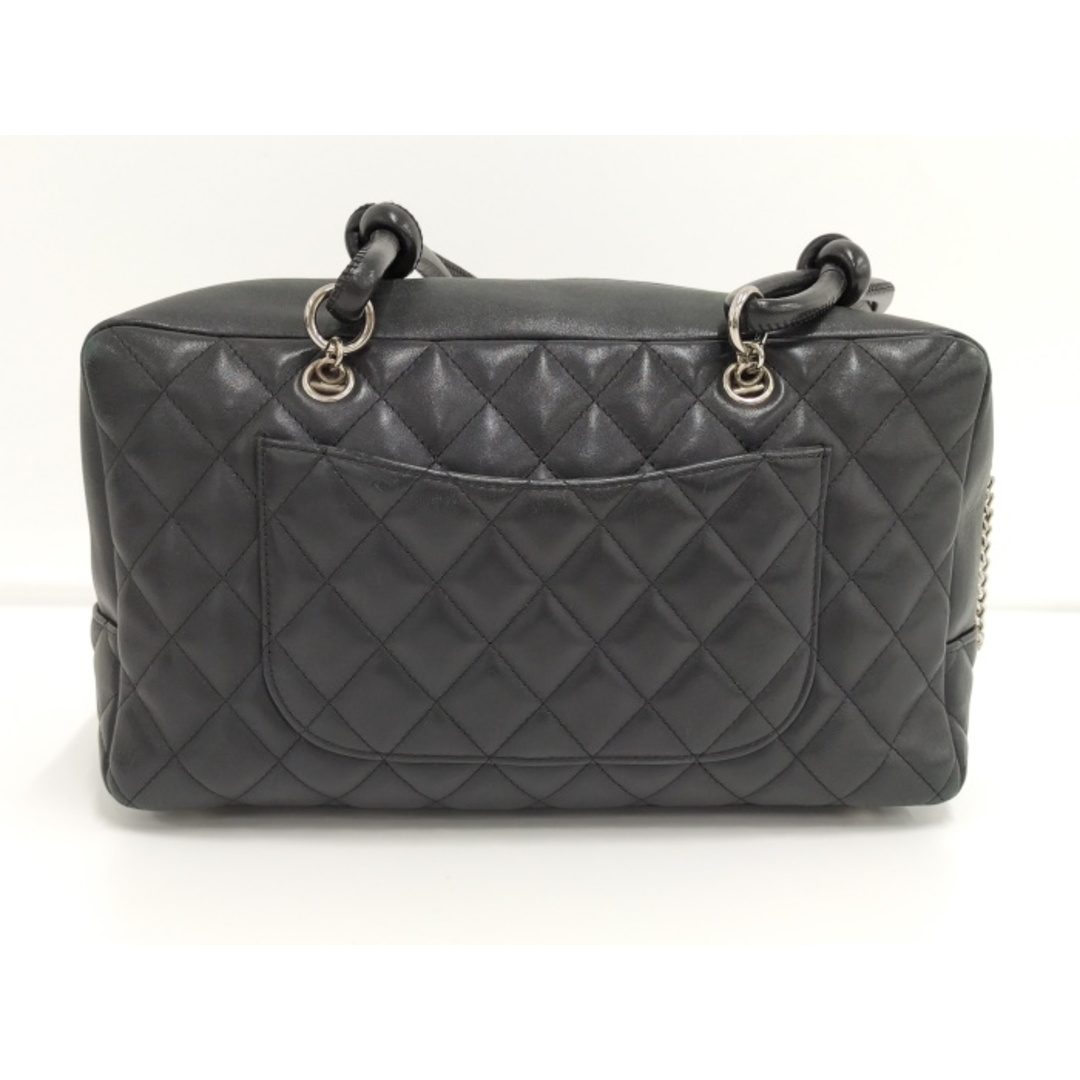 CHANEL - CHANEL カンボンライン ボウリングバッグ レザー CHANEL - CHANEL カンボンライン ボウリングバッグ レザー