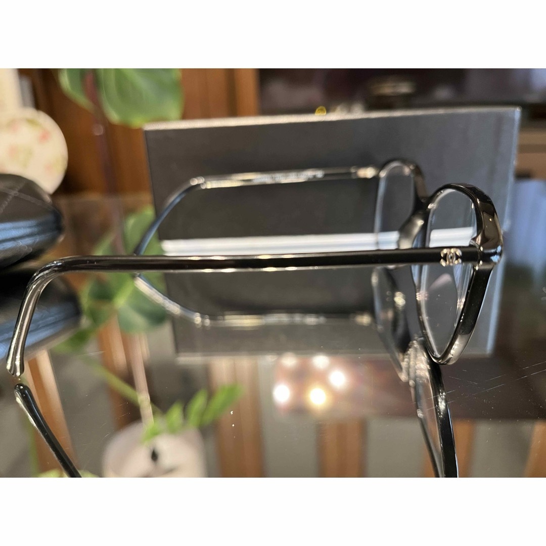 専用】CHANEL 眼鏡 メガネ 伊達メガネ 黒縁 サングラス/メガネ 専用】CHANEL 眼鏡 メガネ 伊達メガネ 黒縁 サングラス/メガネ
