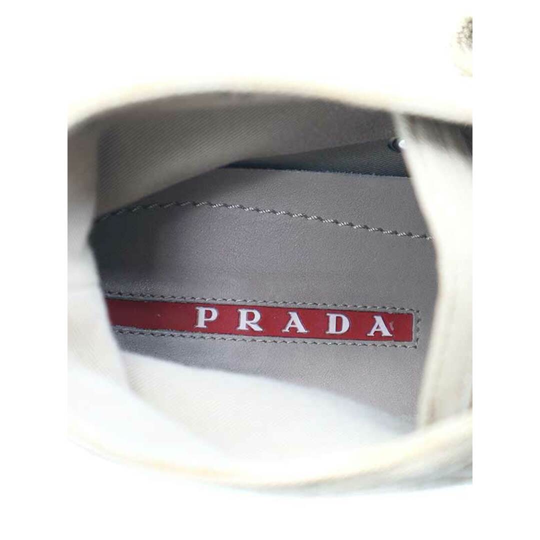PRADA プラダ 14SS ラバーソールハイカットスニーカー ベージュ PRADA プラダ 14SS ラバーソールハイカットスニーカー ベージュ