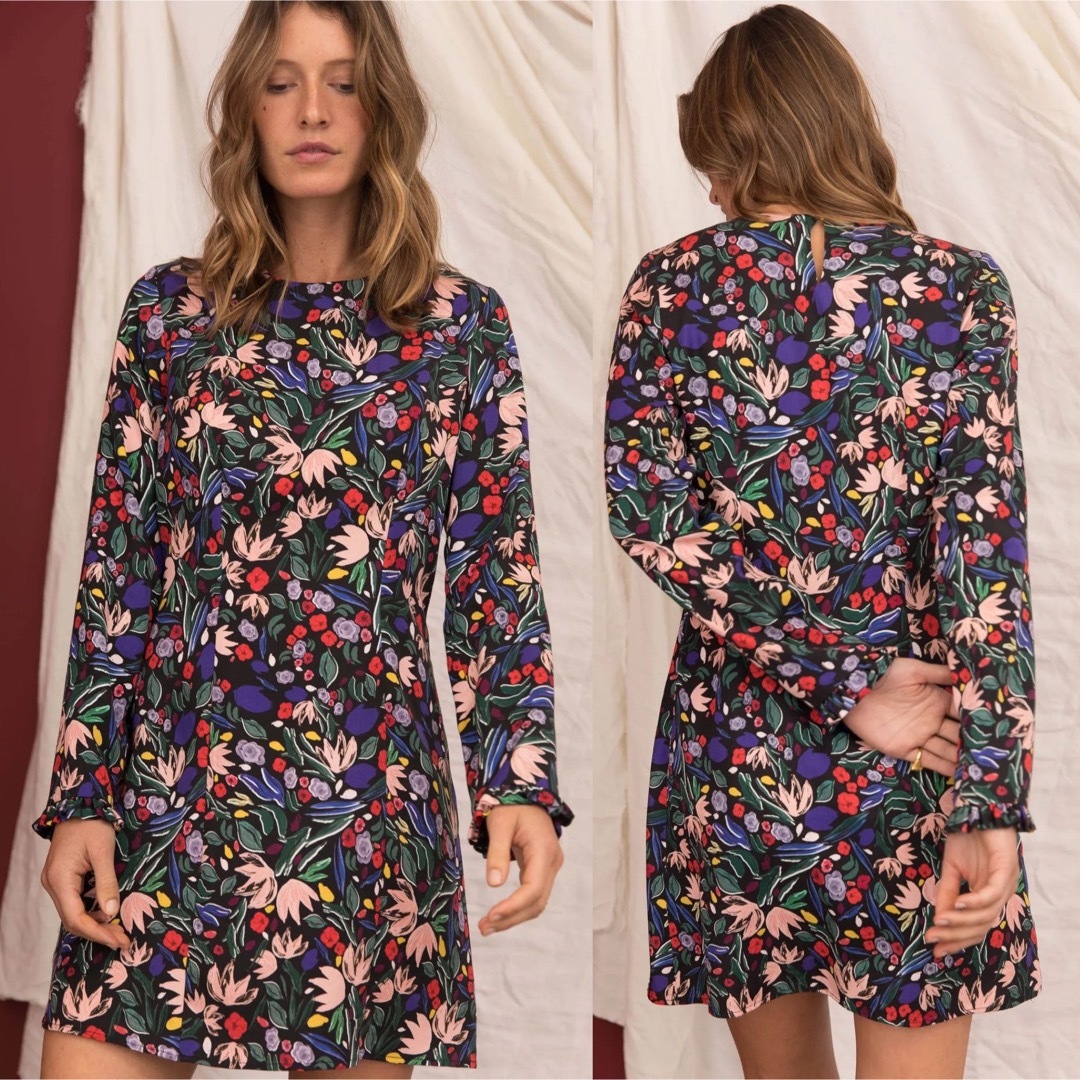 Balzac Paris バルザックパリ フラワー 花 ミニワンピース XS Balzac Paris バルザックパリ フラワー 花 ミニワンピース XS