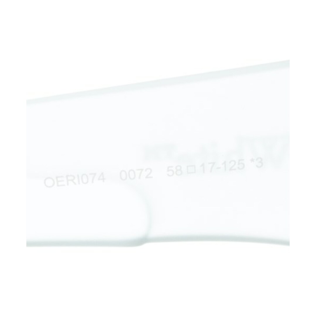 Off-White - OFF-WHITE オフホワイト サングラス - クリアx黒 Off-White - OFF-WHITE オフホワイト サングラス - クリアx黒