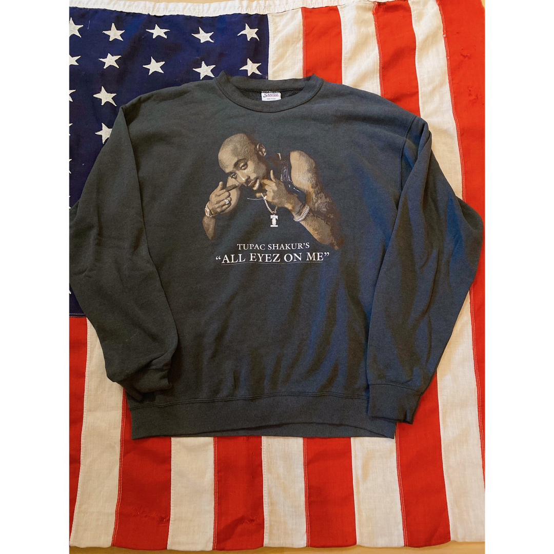 VINTAGE - 超希少!2PAC All Eyez On Meビンテージスウェット90s VINTAGE - 超希少!2PAC All Eyez On Meビンテージスウェット90s
