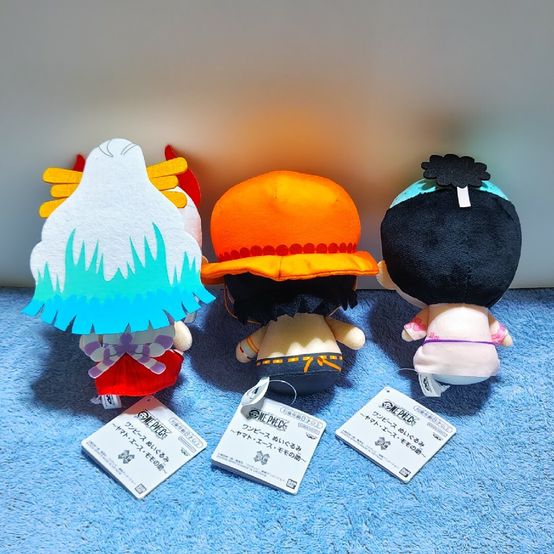 ONE PIECE - ワンピース ぬいぐるみ ヤマト・エース・モモの助 ONE PIECE - ワンピース ぬいぐるみ ヤマト・エース・モモの助