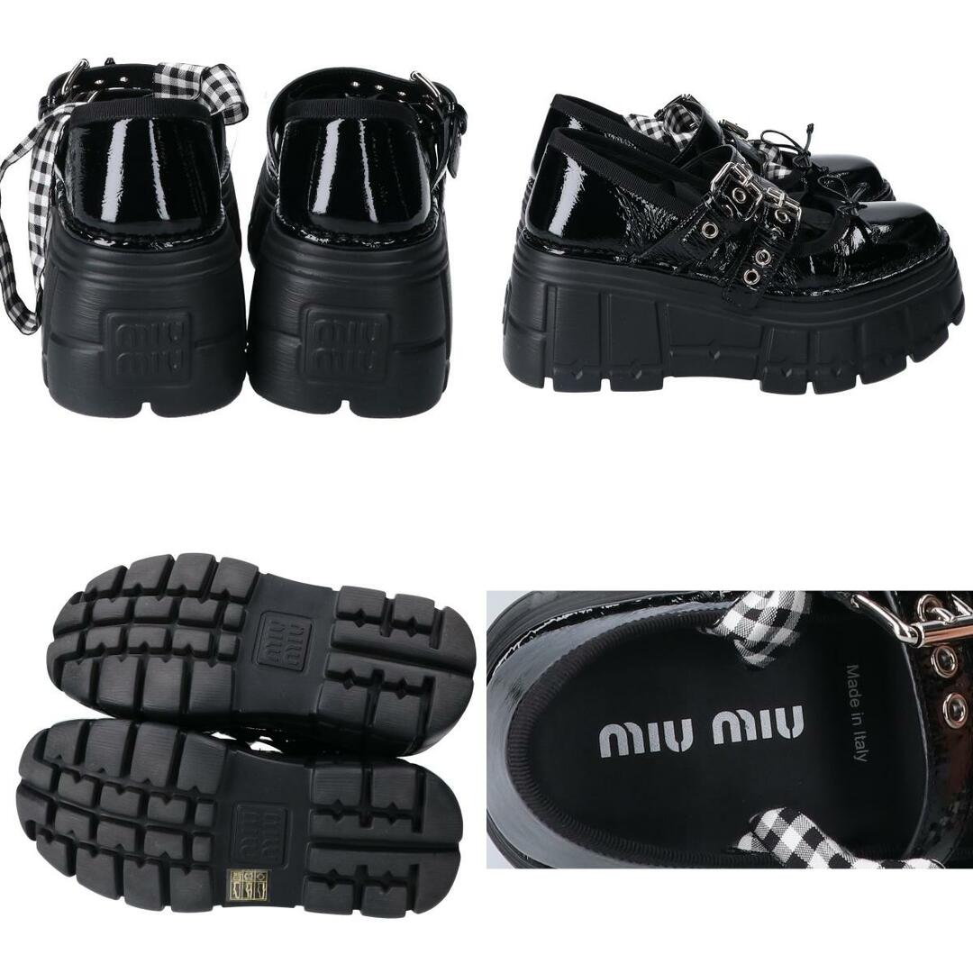 MIU MIU - ミュウミュウ 【美品】691 パテント ダブルストラップ MIU MIU - ミュウミュウ 【美品】691 パテント ダブルストラップ